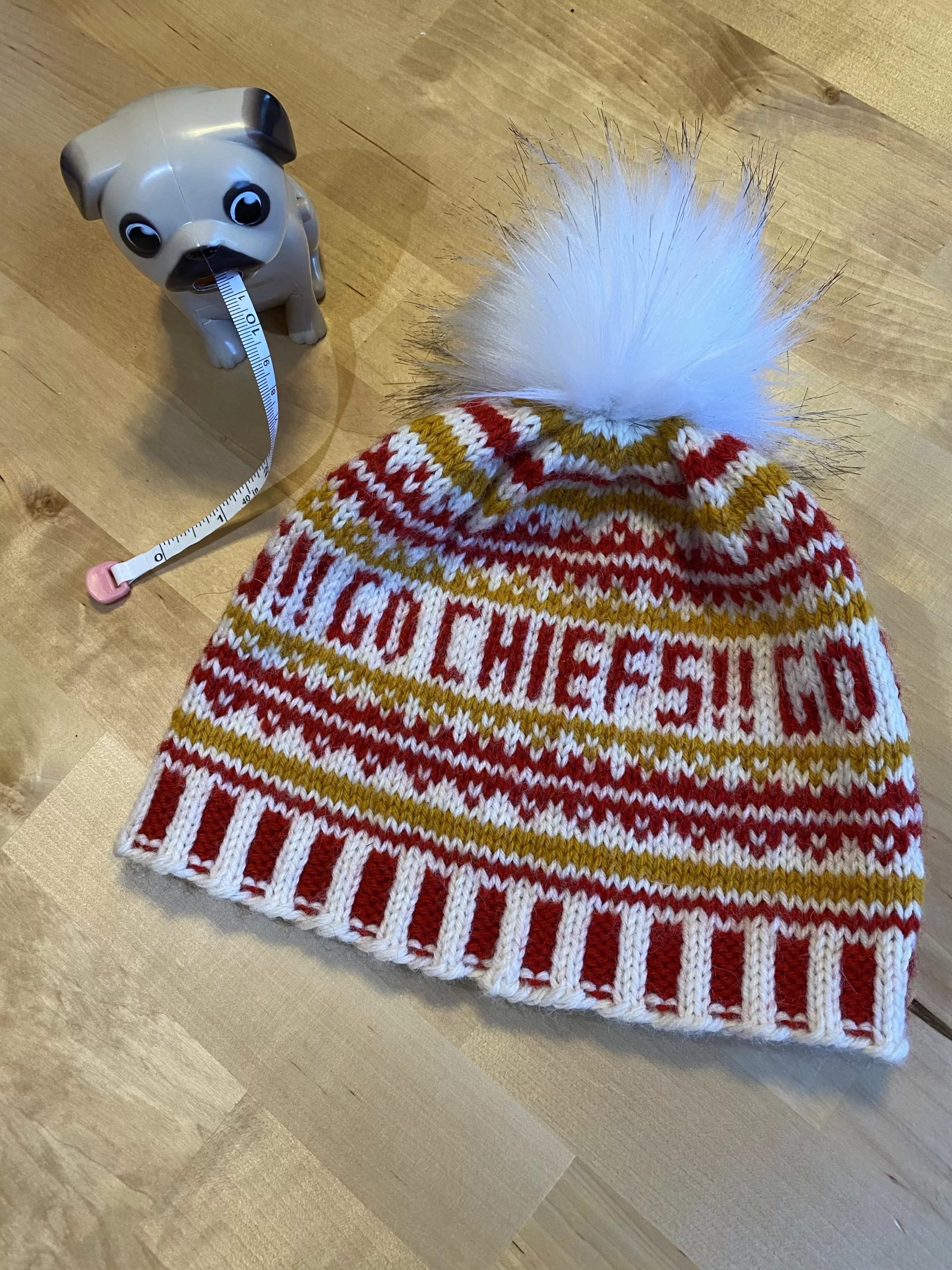 Go Chiefs Beanie Knitting Pattern